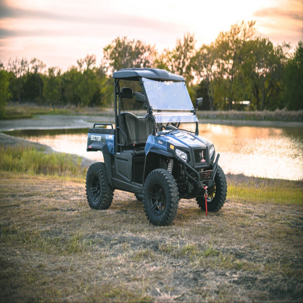 HISUN FULLY ELECTRIC SECTOR E1 UTV / SIDE X SIDE – Muddy River Wholesale