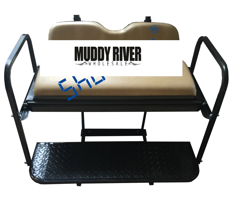 EZGO TXT Golf Cart Rear Flip Folding Back Seat Kit – Muddy River Wholesale